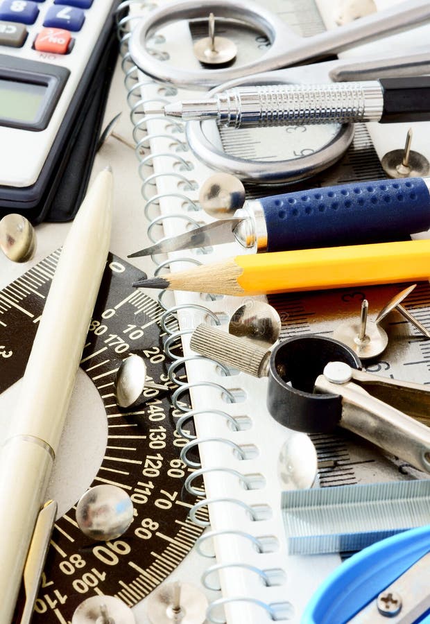 Tools for drawing stock image. Image of pencil, school - 37877991