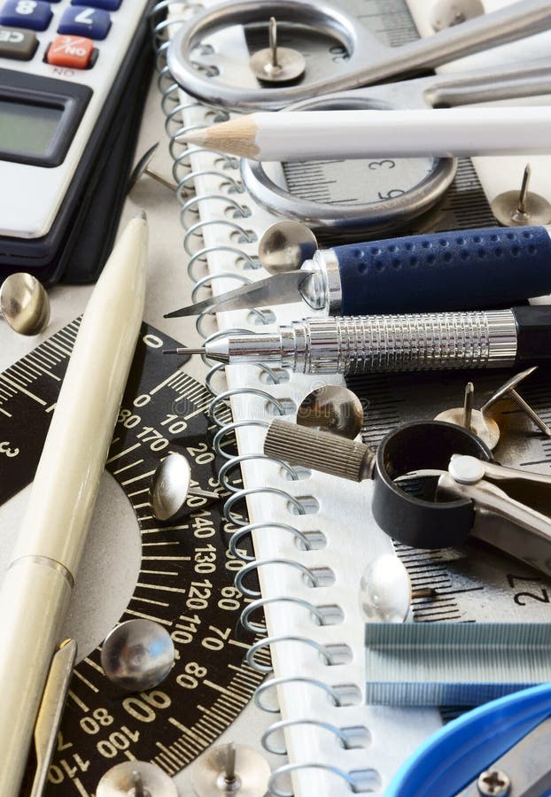 Tools for drawing stock photo. Image of drawing, paper - 37877996