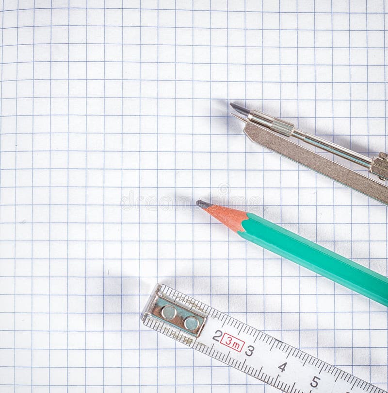Tools for Drawing and Measuring Stock Image - Image of compasses ...