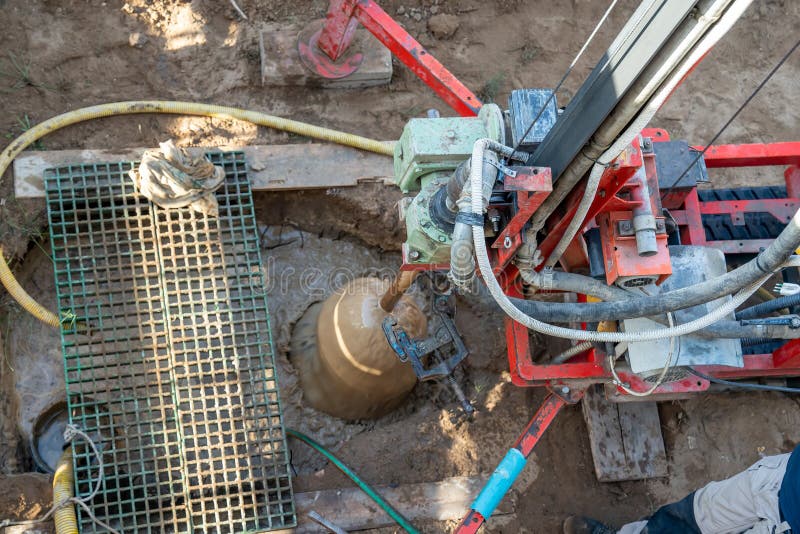Tools for Drilling a Well Under Water. Installing the System for ...