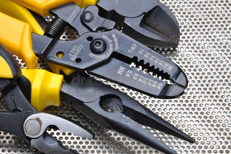 Tools for Electrical Installation Stock Image - Image of color ...