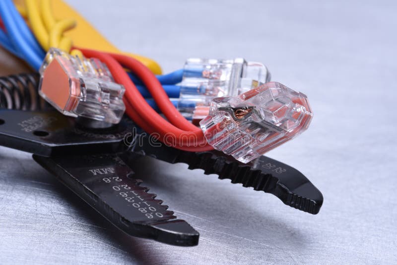 Tools for Electrician and Cables Stock Image - Image of electrical ...