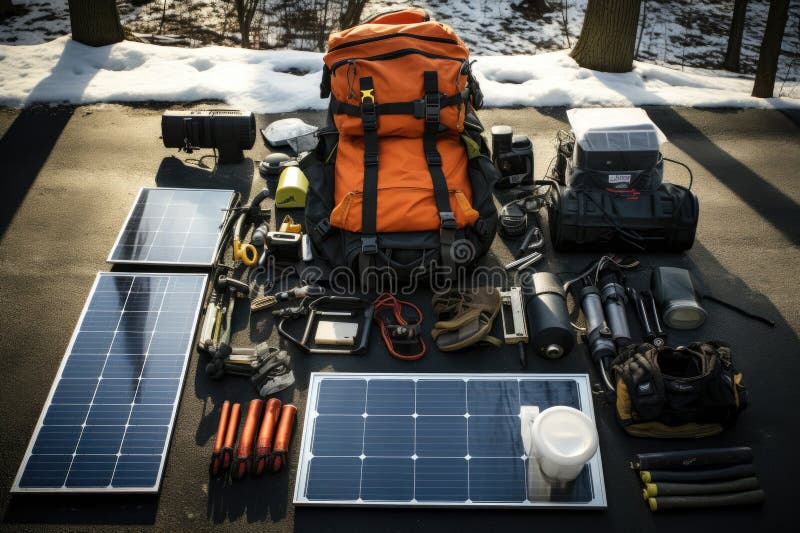 Tools and Equipment Used for Solar Panel Maintenance Stock Image ...