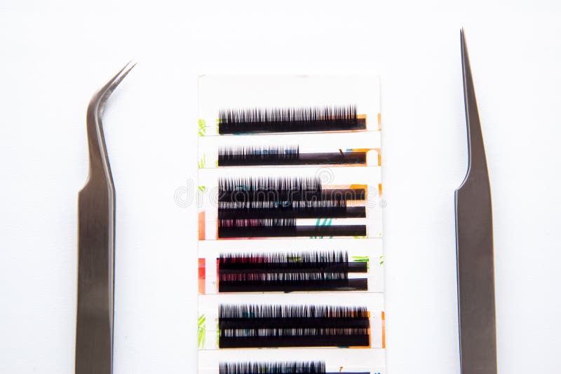 Tools for Eyelash Extension in a Beauty Salon Stock Image - Image of ...