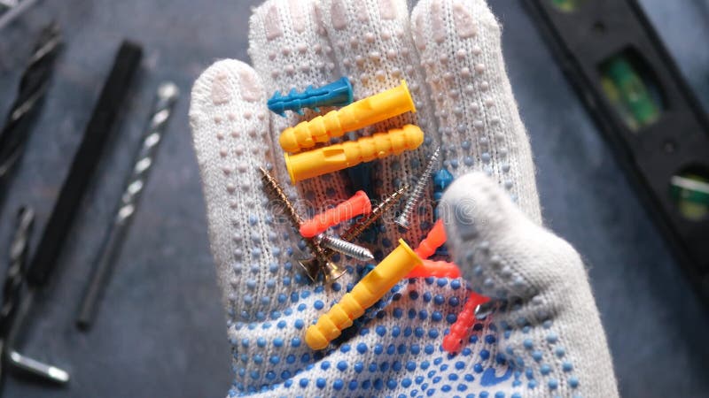 Tools and Fasteners Display for Home Improvement Projects Stock Video ...