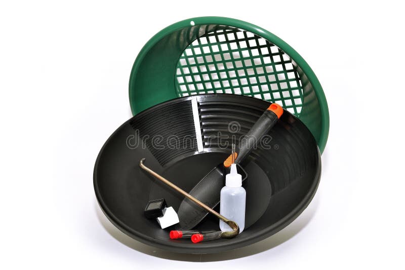 The tools for finding gold stock image. Image of golden - 146390147
