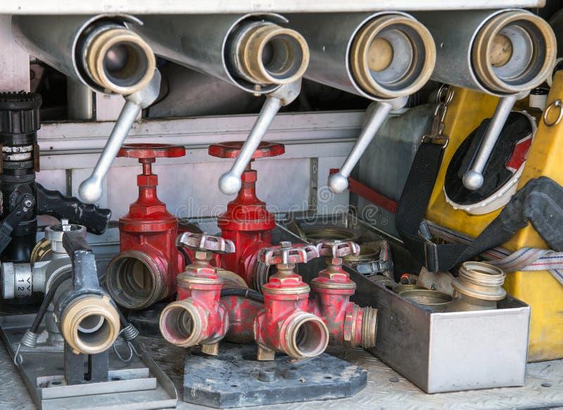 Tools of Firefighters To Fire Off Stock Image - Image of tools ...