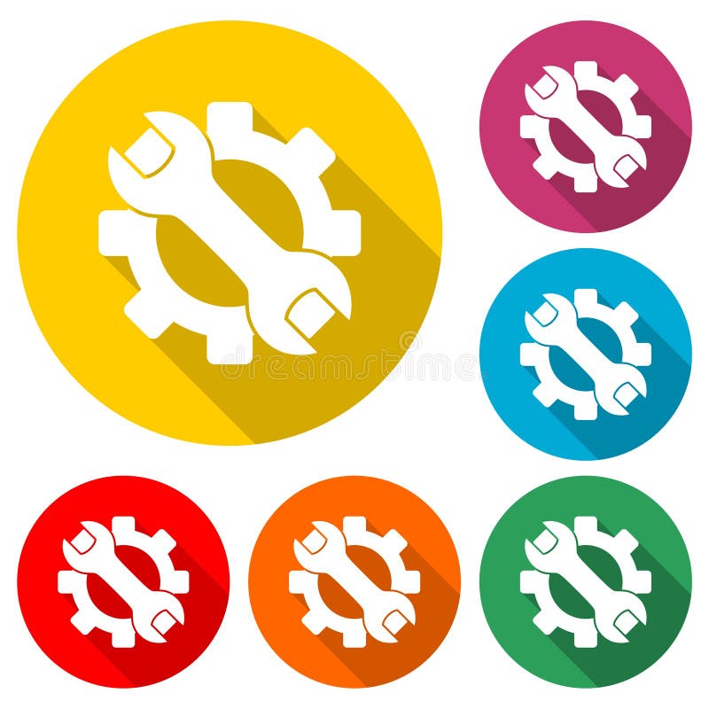 Tools Logo. Tool Icon Shield Isolated on White Background Stock Vector ...