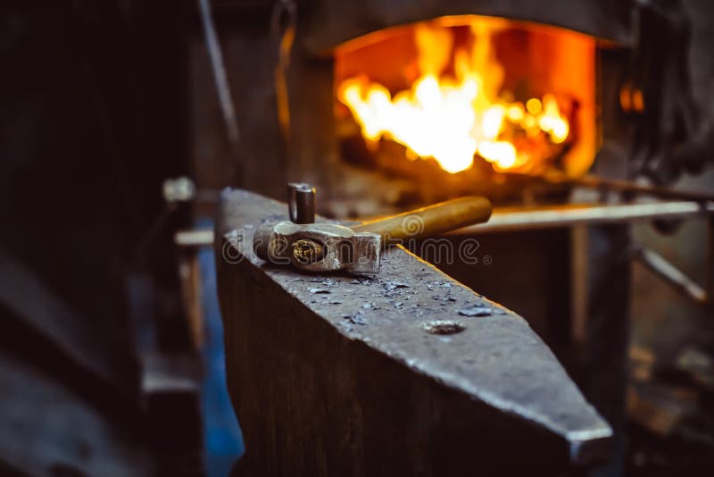 Tools in the forge stock image. Image of handwork, hand - 102741691