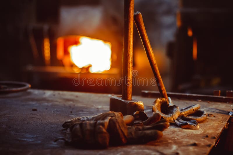Tools in the forge stock image. Image of hobbies, human - 104446635