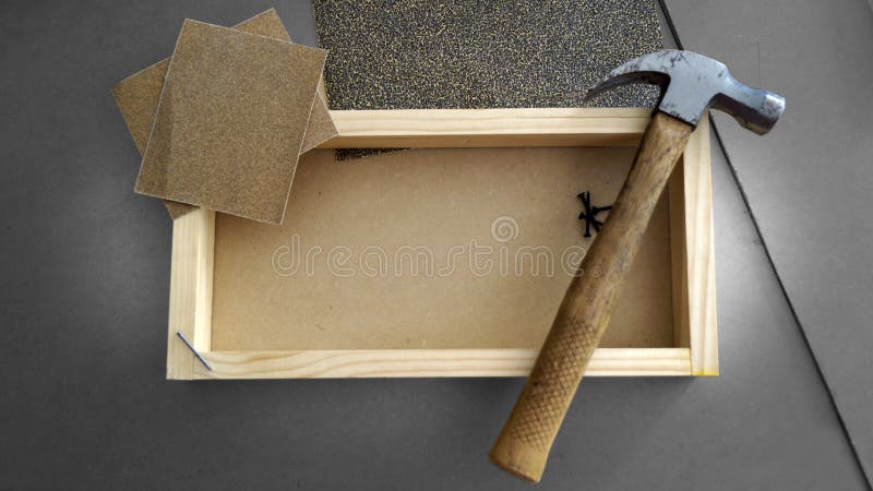 Tools frame stock image. Image of framed, squares, sandpaper - 105831249