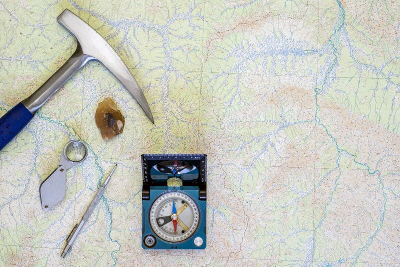 Senior Geologist stock image. Image of hammer, time, stone - 9053323