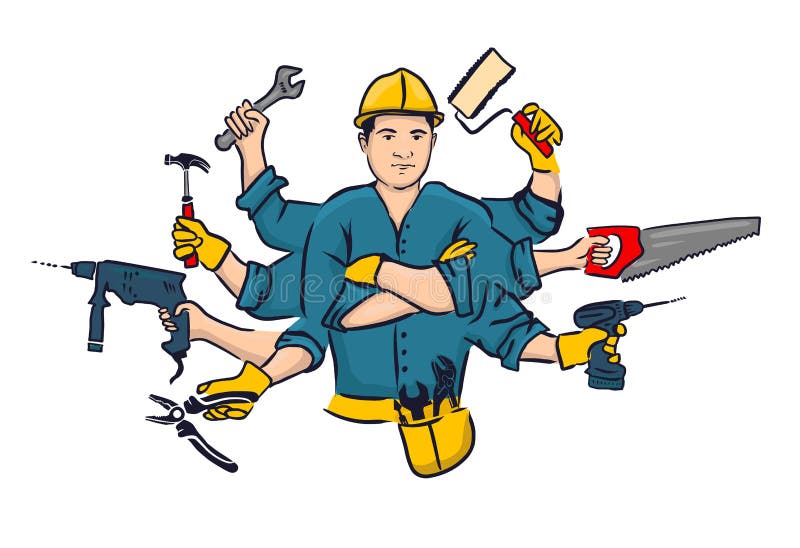 Man All Trades Stock Illustrations – 59 Man All Trades Stock ...