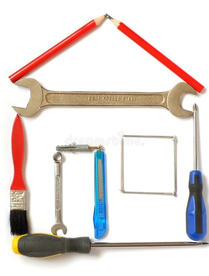 Tools House stock photo. Image of isolated, construction - 3811482