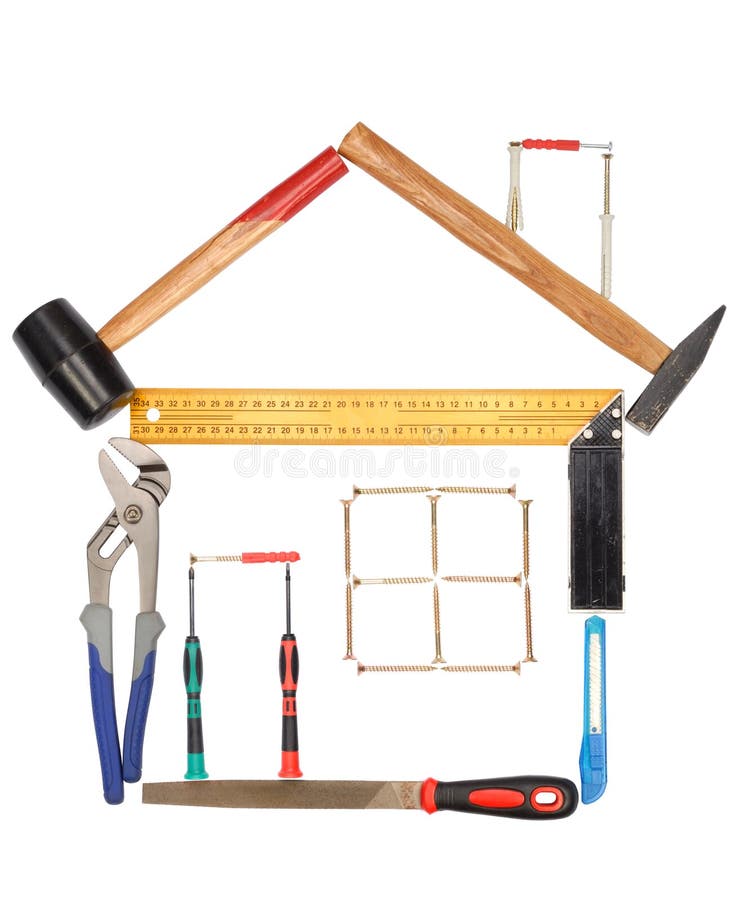 Tools House stock photo. Image of isolated, construction - 3811482