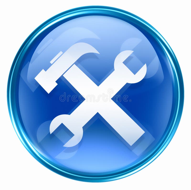 Tools Icon Blue Glass Stock Illustrations – 838 Tools Icon Blue Glass ...