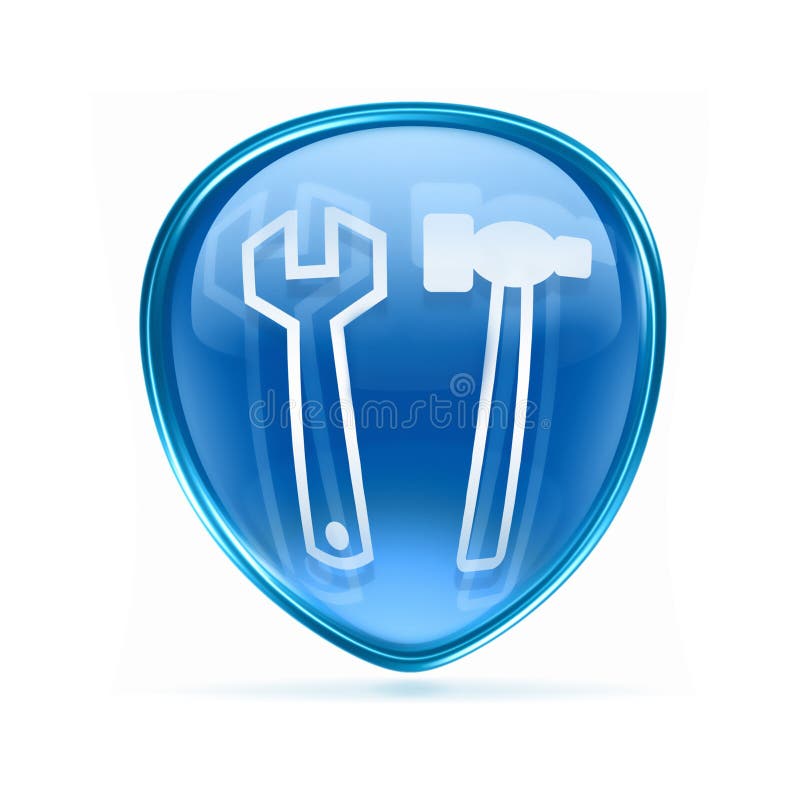 Tools icon blue. stock illustration. Illustration of flashing - 294667341