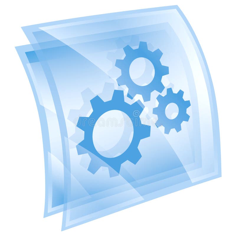 Tools icon blue square stock illustration. Illustration of site - 294235865