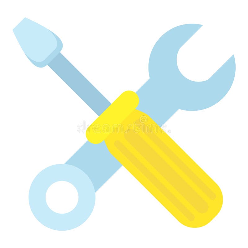 Tools icon, cartoon style stock illustration. Illustration of ...