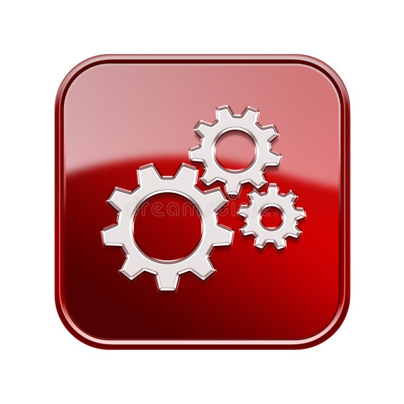 Tools icon glossy red. stock illustration. Illustration of icon - 294459503