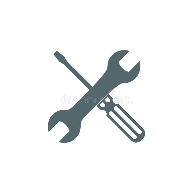 Tools Icon Isolated on White Background. Tools Icon Simple Sign Stock ...