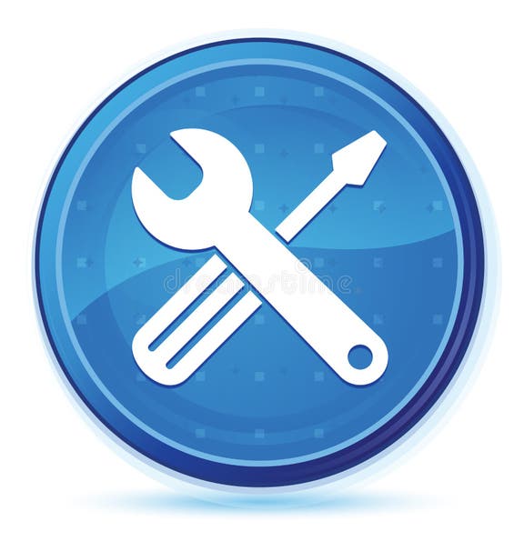 Tools Icon Midnight Blue Prime Round Button Stock Vector - Illustration ...