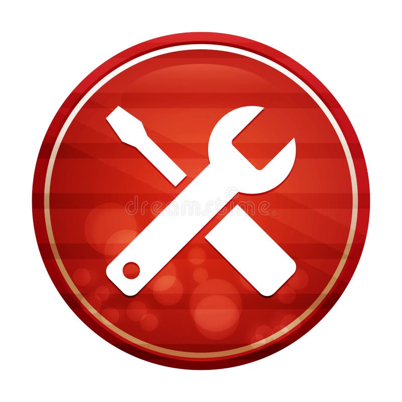 Tools button stock vector. Illustration of workshop, service - 10705697