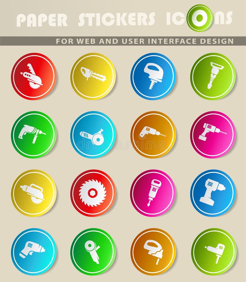 Tools icon set stock illustration. Illustration of circular - 88785566