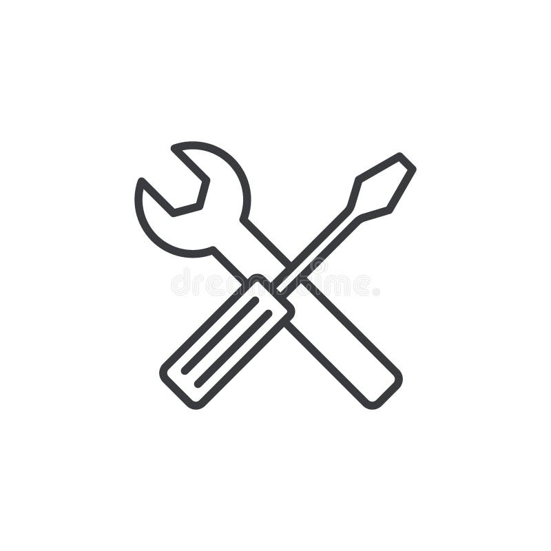 Tools Icon Vector Set on White Background Stock Vector - Illustration ...