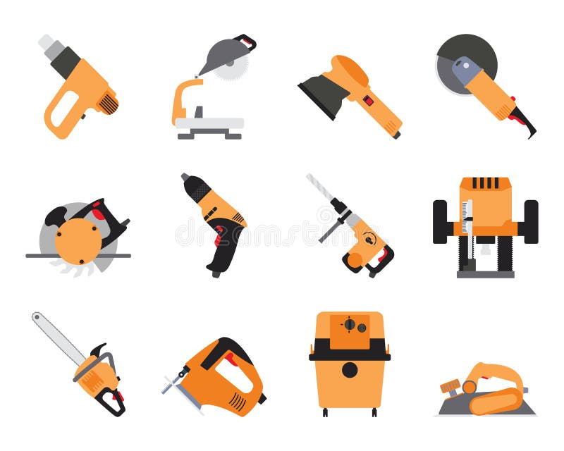 Tools Icon Set stock vector. Illustration of repair - 239473897