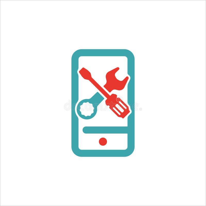 Tools Icon on Smartphone Screen Vector Illustration. Stock Vector ...
