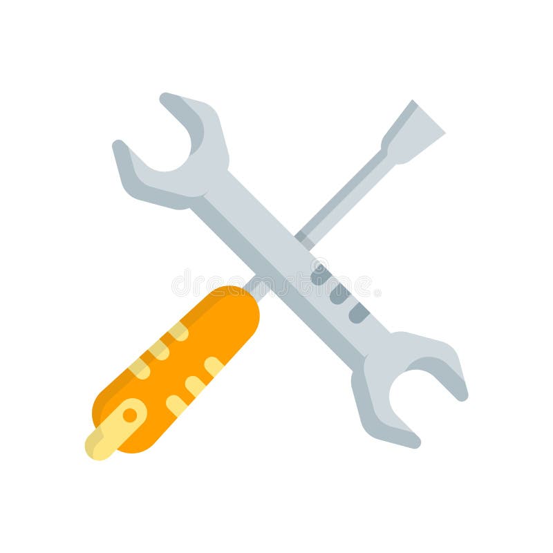 Tools Icon Vector Sign and Symbol Isolated on White Background Stock ...