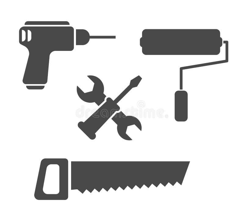 Tools icon vector stock vector. Illustration of spanner - 200537186