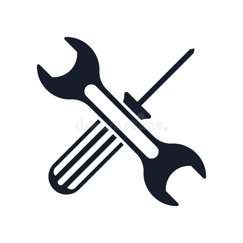 Tools Icon Vector Sign and Symbol Isolated on White Background, Tools ...