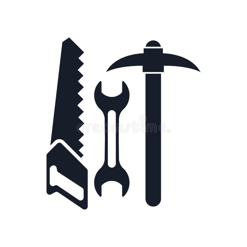 Tools Icon Vector Sign and Symbol Isolated on White Background, Tools ...