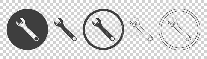 Tools Icon on White Background Stock Vector - Illustration of pictogram ...