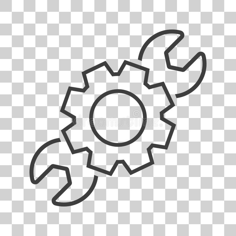 Tools Icon on White Background Stock Vector - Illustration of symbol ...