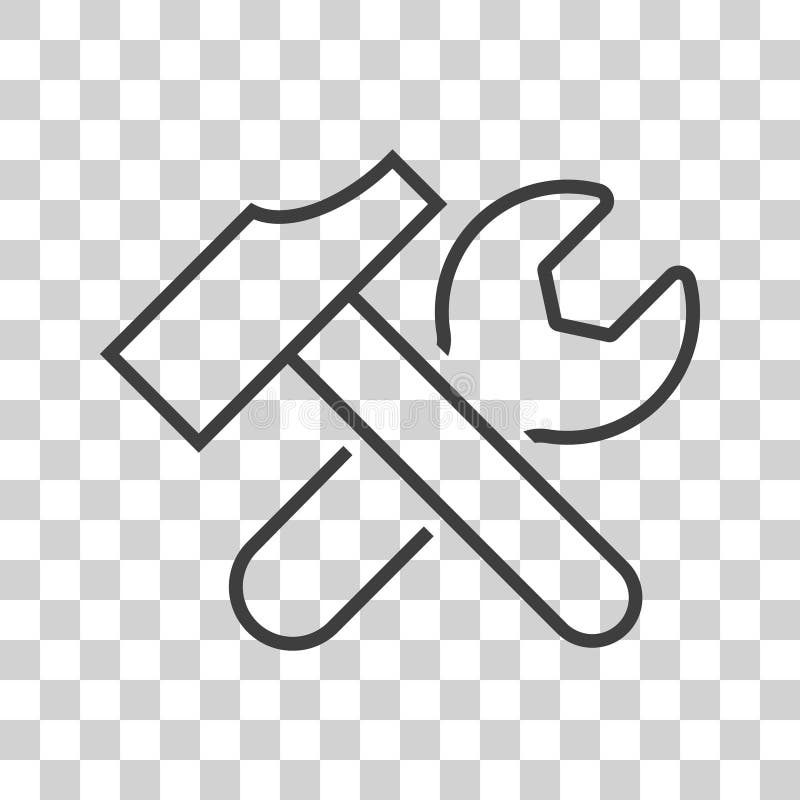 Tools Icon on White Background Stock Vector - Illustration of repair ...