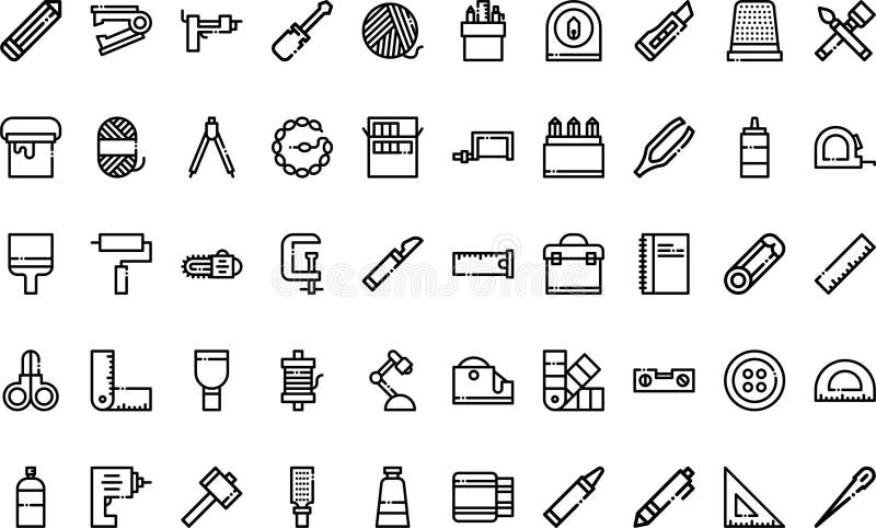 Tools Icons High-Quality Vector Icons Collection with Editable Stroke ...
