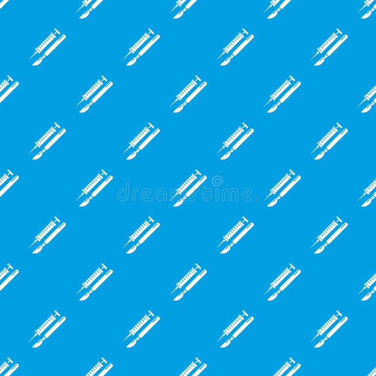 Tools Injection Pattern Seamless Blue Stock Illustration - Illustration ...