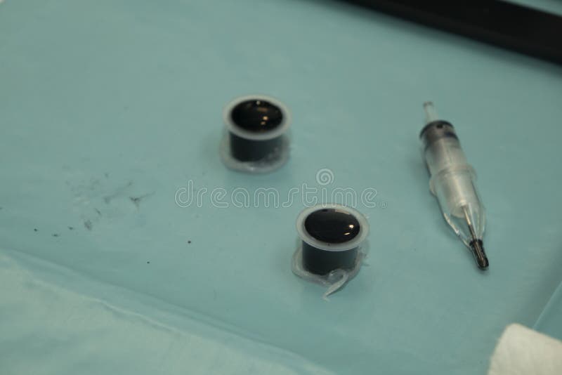 Tools and Ink for Drawing Tattoos Stock Image - Image of beautiful ...