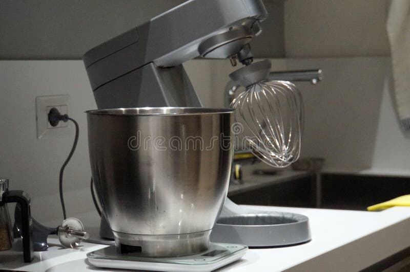 Kneading Machine, Kitchen View, Preparing a Cake Stock Image - Image of ...