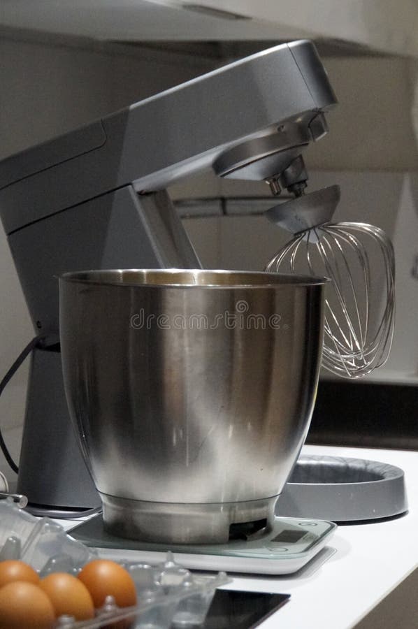 Kneading Machine, Kitchen View, Preparing a Cake Stock Photo - Image of ...