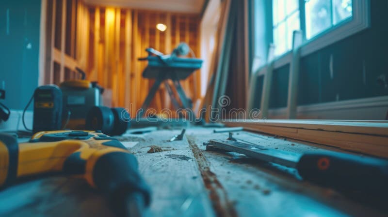 Tools Laid Out on the Floor in a Room. Perfect for DIY Projects or ...