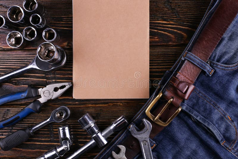 Tools Laid Out on a Table, Organized Workspace Concept To Labor Day ...