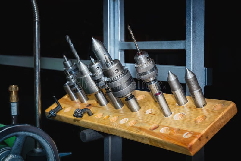 Tools for a lathe machine stock photo. Image of metalworking - 129500744
