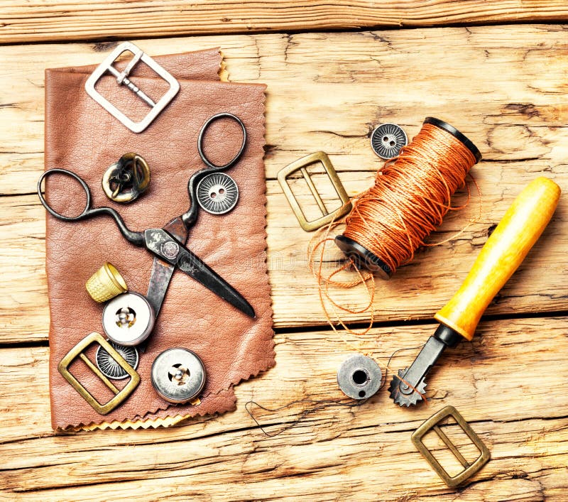 Tools for leather craft stock photo. Image of industrial - 112740598