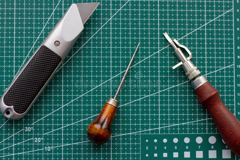 Tools for Leather Work Handcraft Stock Image - Image of product, tools ...