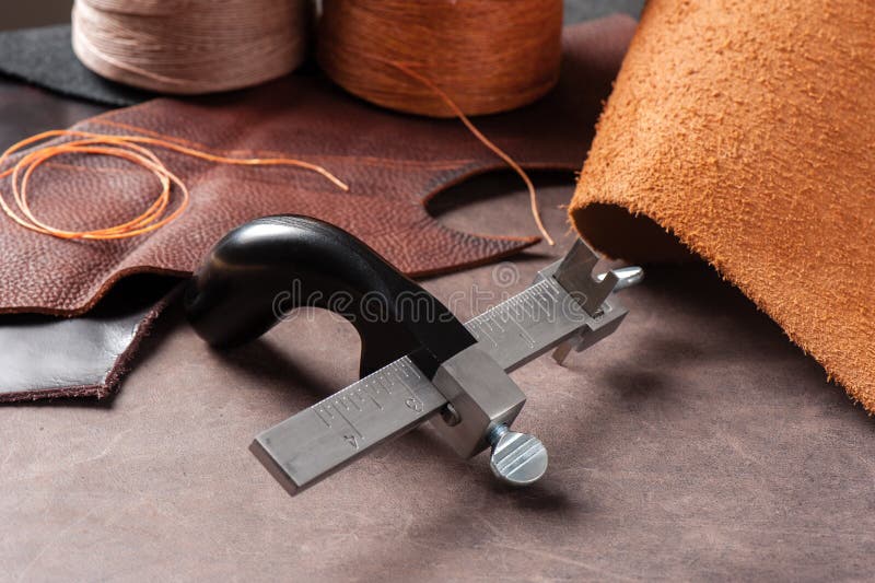 Tools for leather working stock image. Image of equipment - 184531007