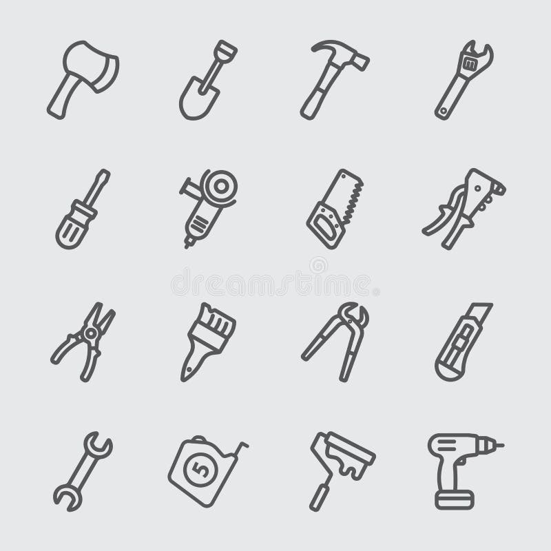 Tools Line Icon Stock Illustrations – 58,797 Tools Line Icon Stock ...